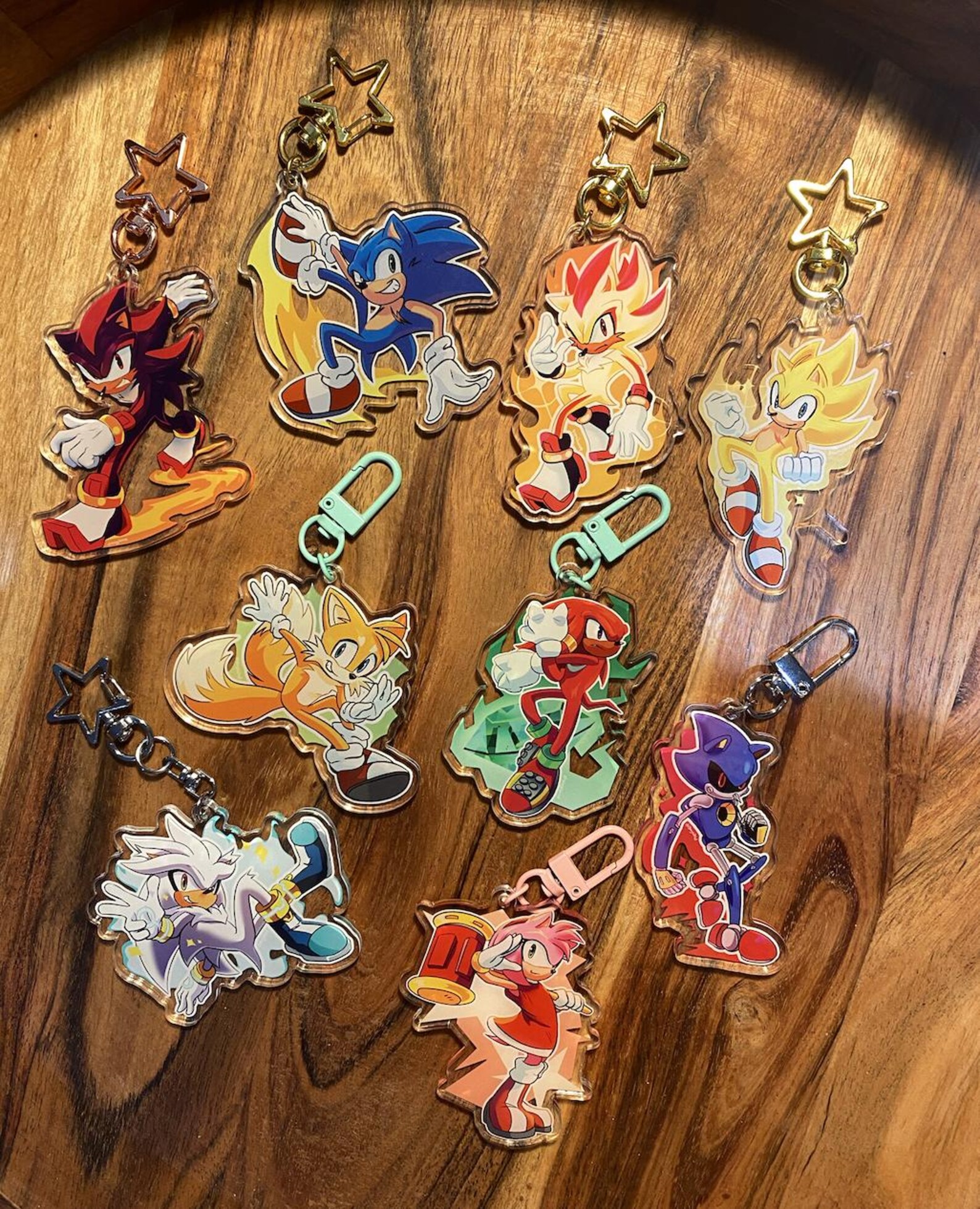 Sonic Acrylic Keychains - 7cm, Double Sided - Etsy