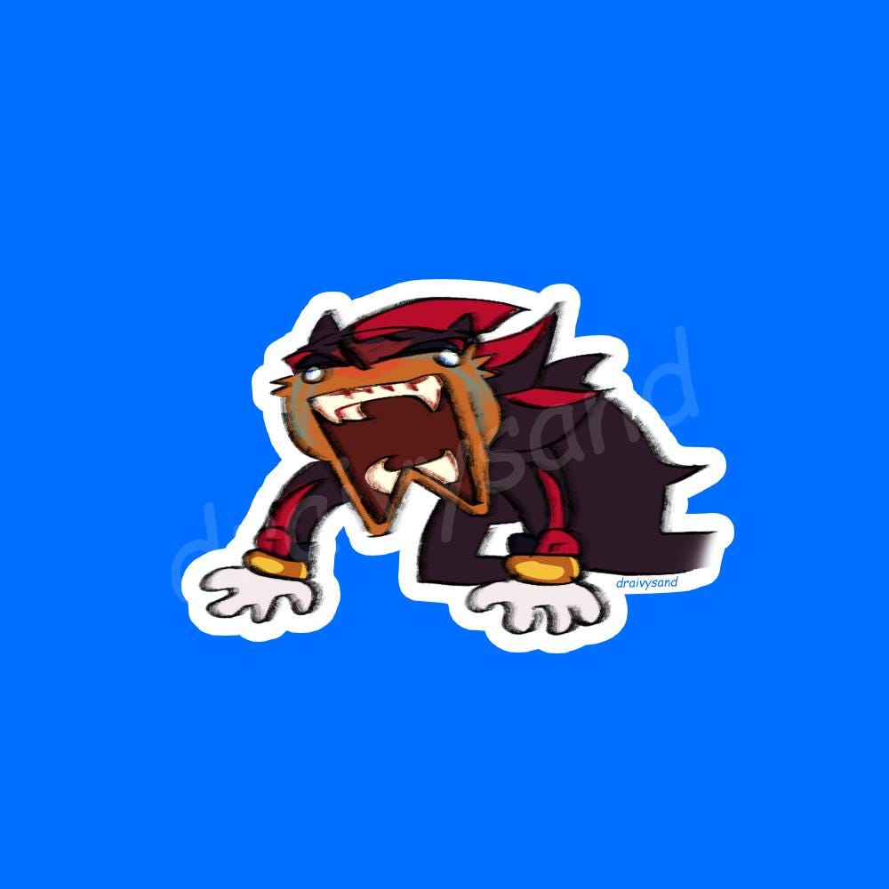 Silly Sonic and Shadow Vinyl Sticker Pack (7 Pack) - Etsy