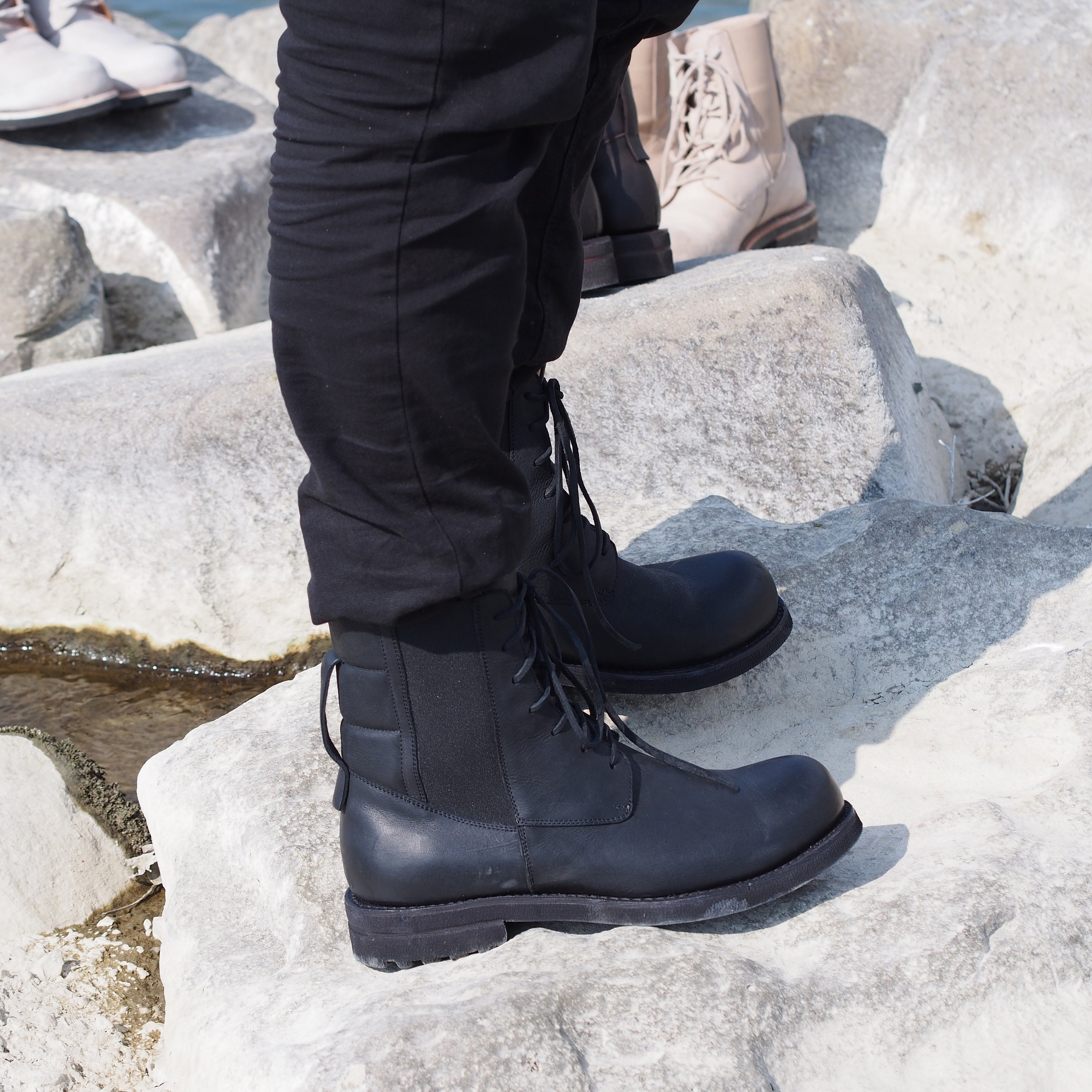 Combat Boots, Rock Boots, Urban Boots - Etsy