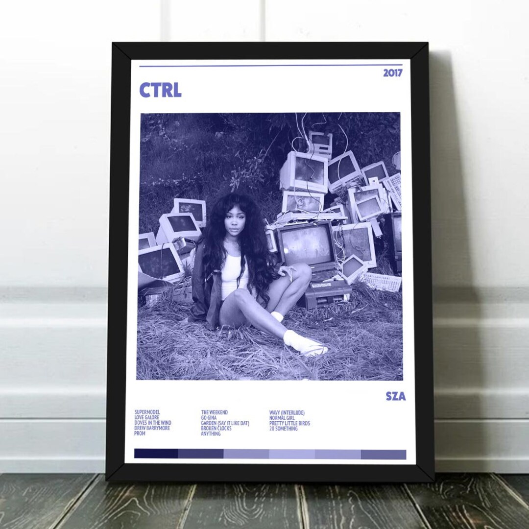 SZA Ctrl Album Tracklist Art Book Canvas Print SZA Ctrl - Etsy