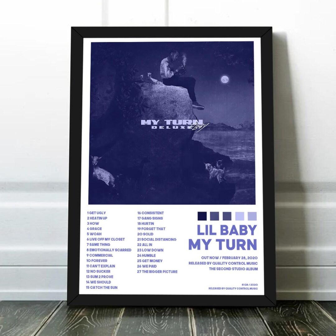 My Turn deluxe Lil Baby Album Tracklist Art Book Canvas - Etsy