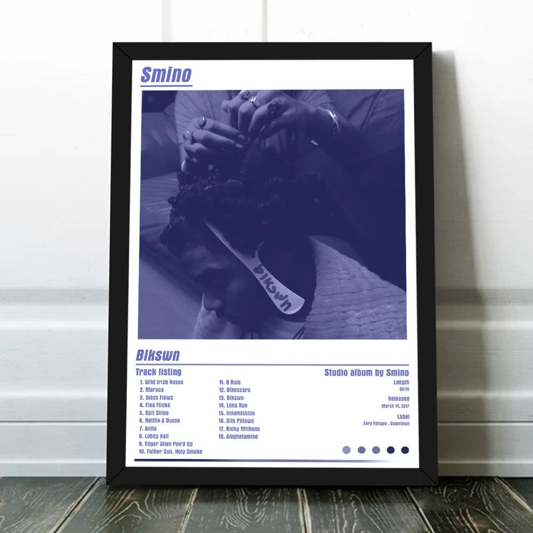 Smino Blkswn Album Tracklist Art Book Canvas Print Smino - Etsy