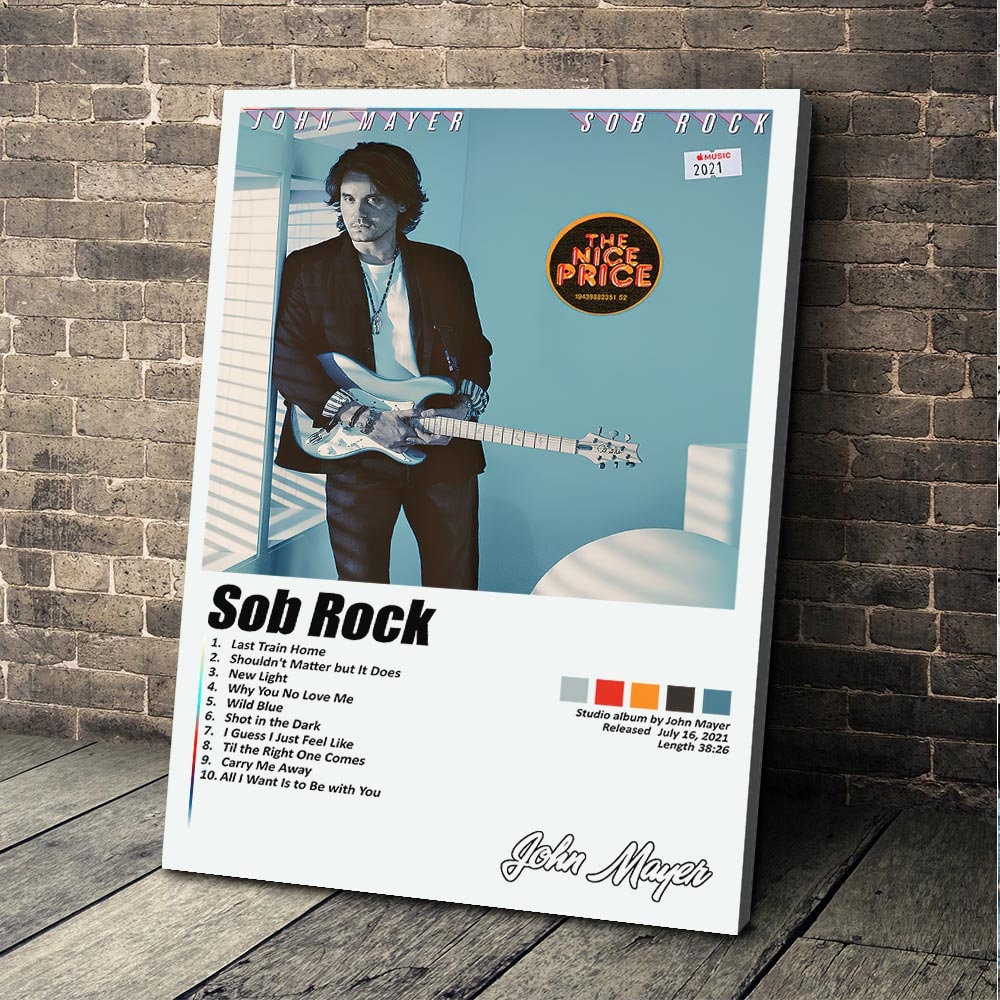 John Mayer - Sob Rock Album Tracklist Art Book Poster sold by Thien ...