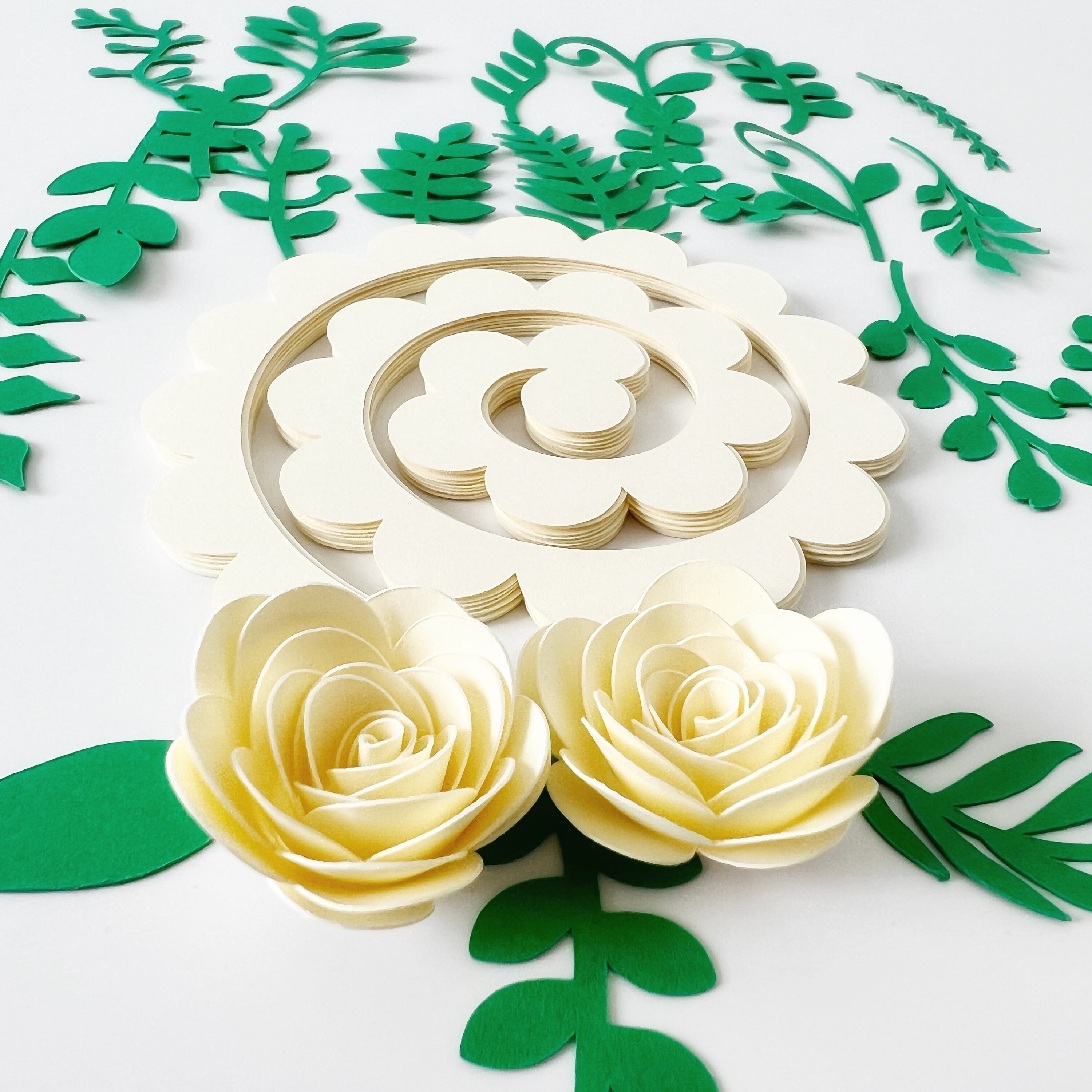 Precut 1 Inch Paper Rose Kit Pre-cut Card Stock Paper Flower - Etsy