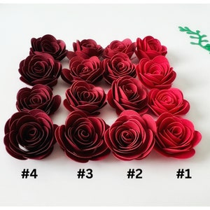 Precut 1 Inch Paper Rose Kit: Red Card Stock Flower DIY - Etsy