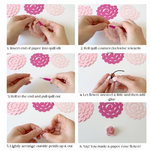 Precut 1 Inch Paper Rose Kit Pre-cut Card Stock Paper Flower With ...