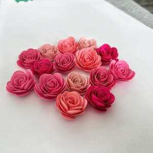 Precut 1 Inch Paper Rose Kit Pre-cut Card Stock Paper Flower With ...
