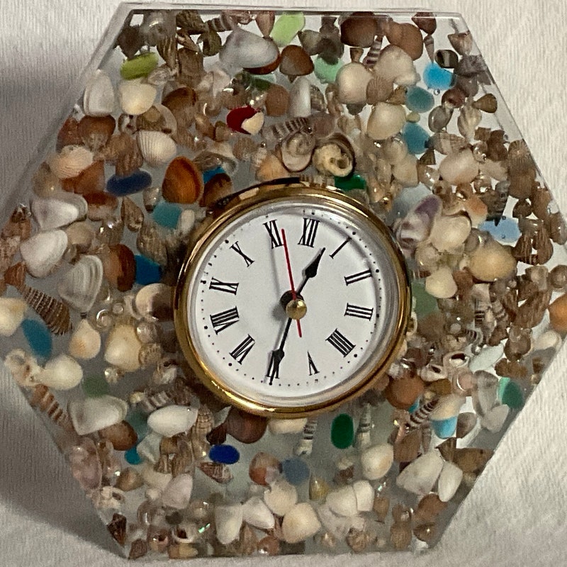 Sea Glass Clock - Etsy