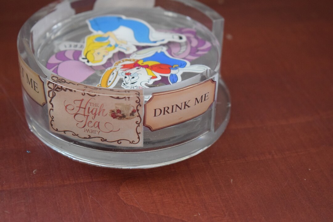 Alice in Wonderland Fun Coasters and Coaster Holders - Etsy