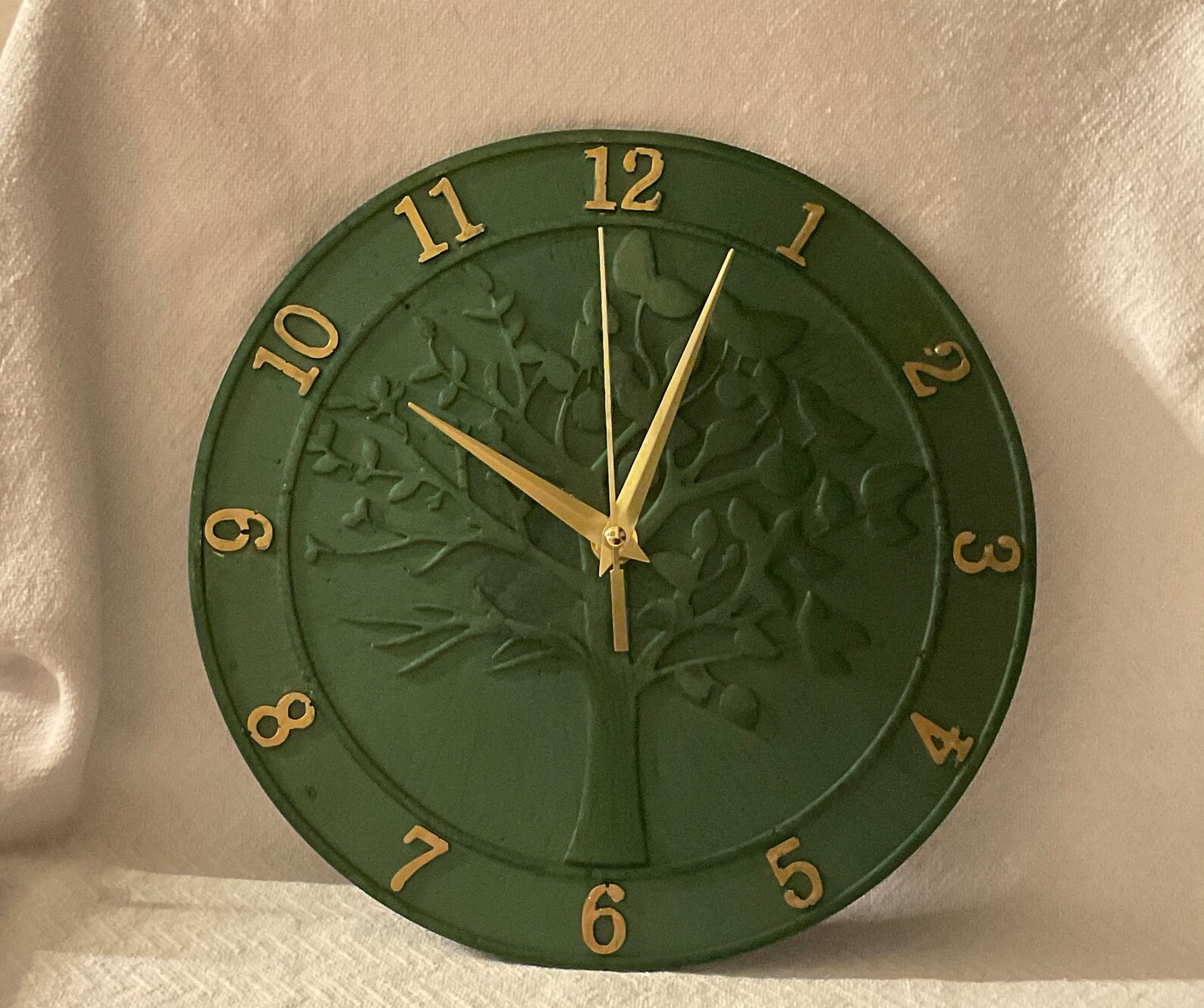 Tree of Life Clock. Dark Green Resin With Gold Numbers and Hands. - Etsy