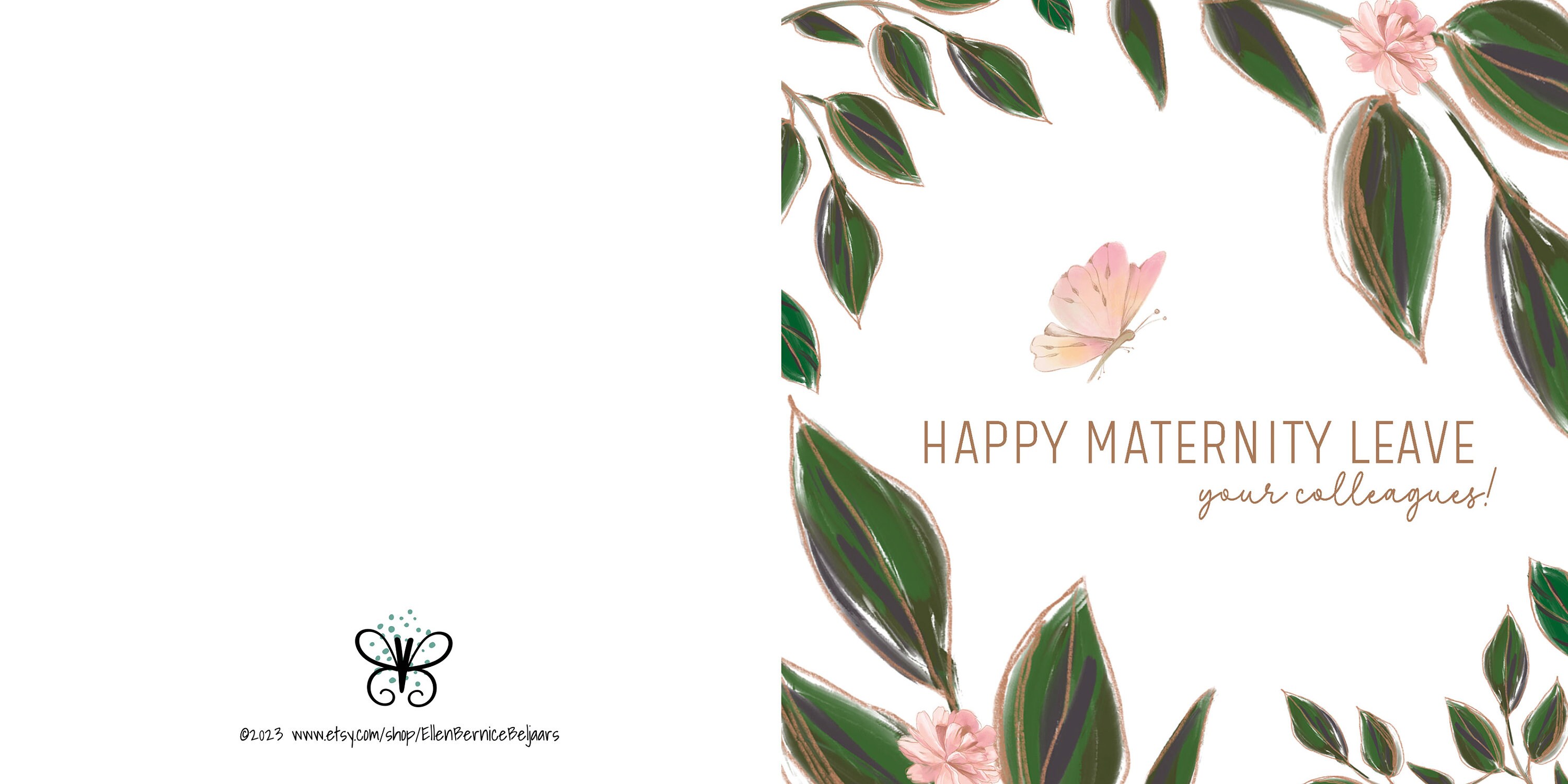 Happy Maternity Leave Card for Pregnant Colleague/ Finishing - Etsy ...