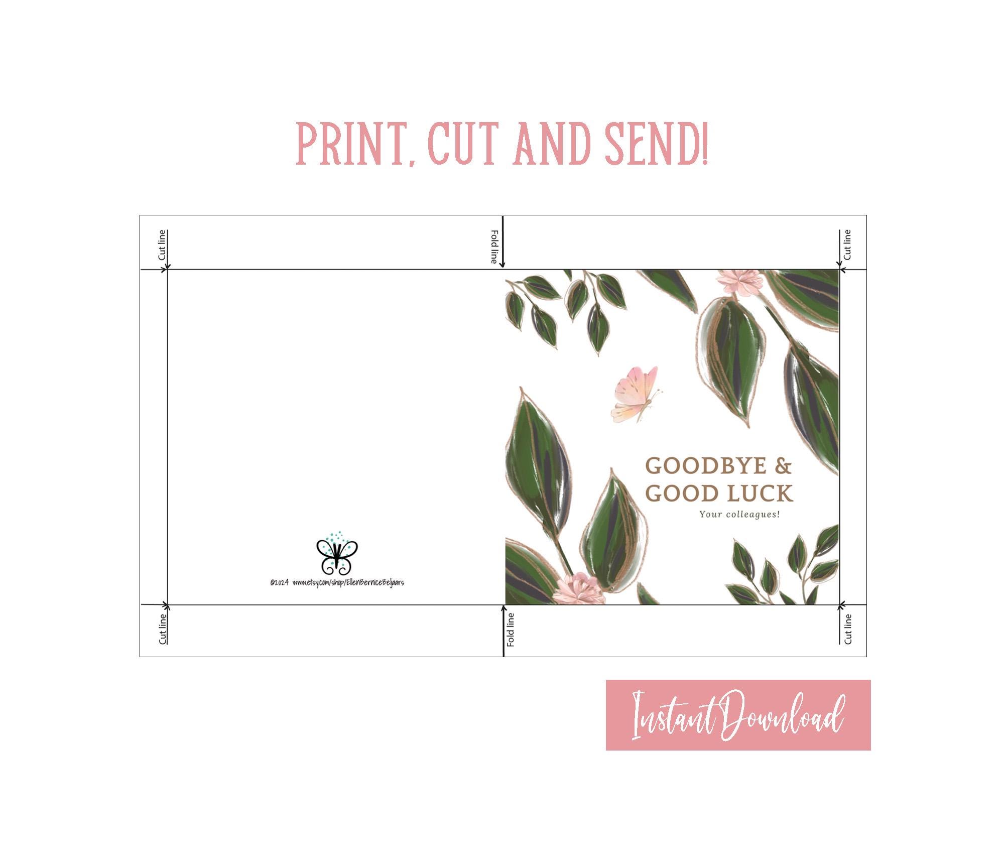 Farewell Card for Coworker Office Congratulations on New Job Goodbye ...