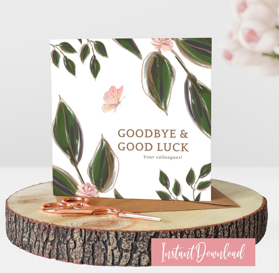 Farewell Card for Coworker Office Congratulations on New Job Goodbye ...