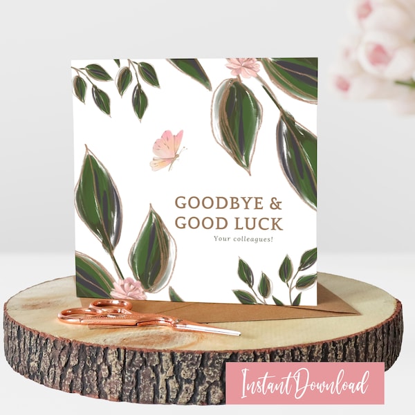 Farewell Card for Coworker Office Congratulations on New Job Goodbye - Etsy