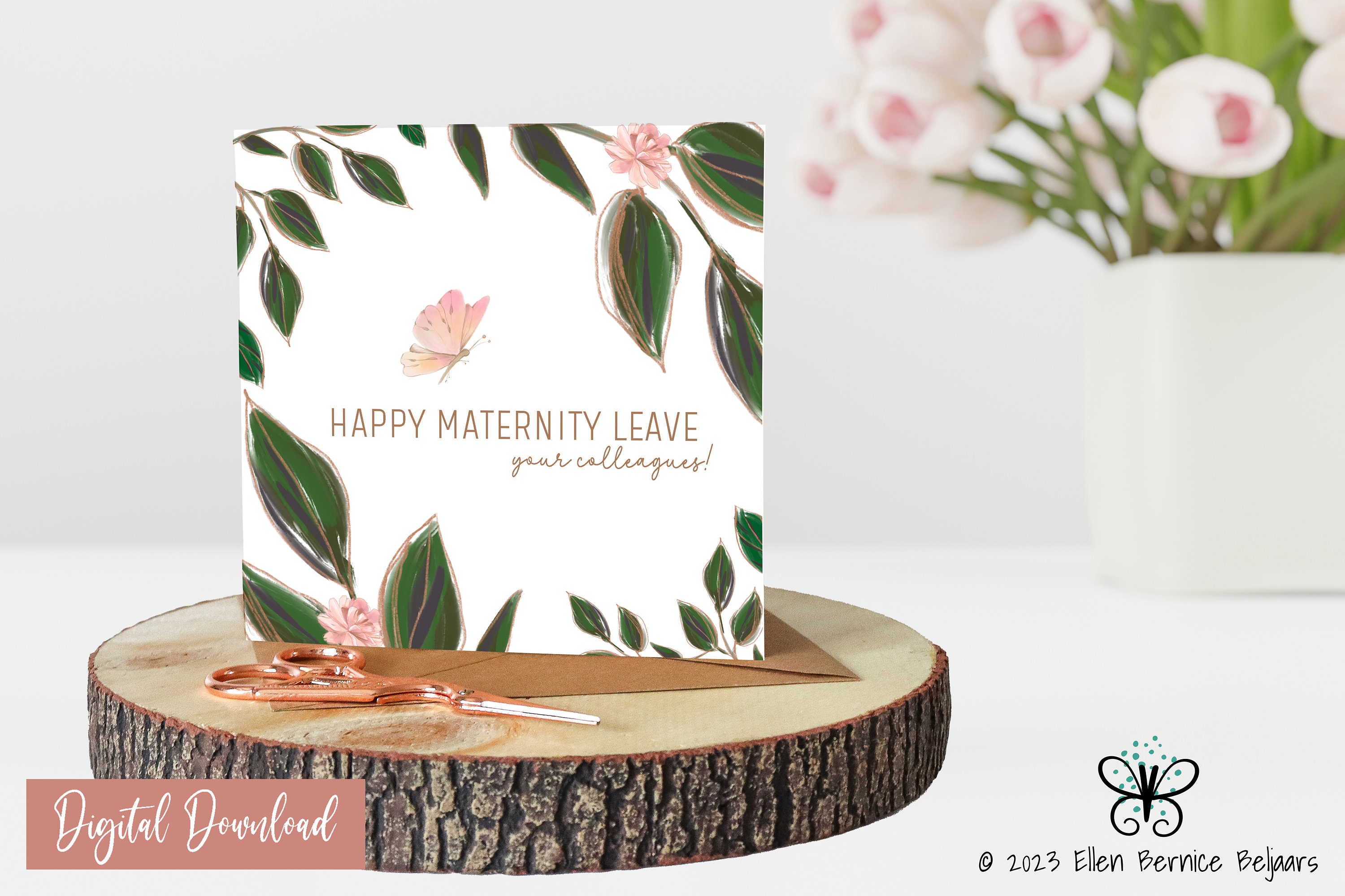 Happy Maternity Leave Card for Pregnant Colleague/ Finishing - Etsy ...