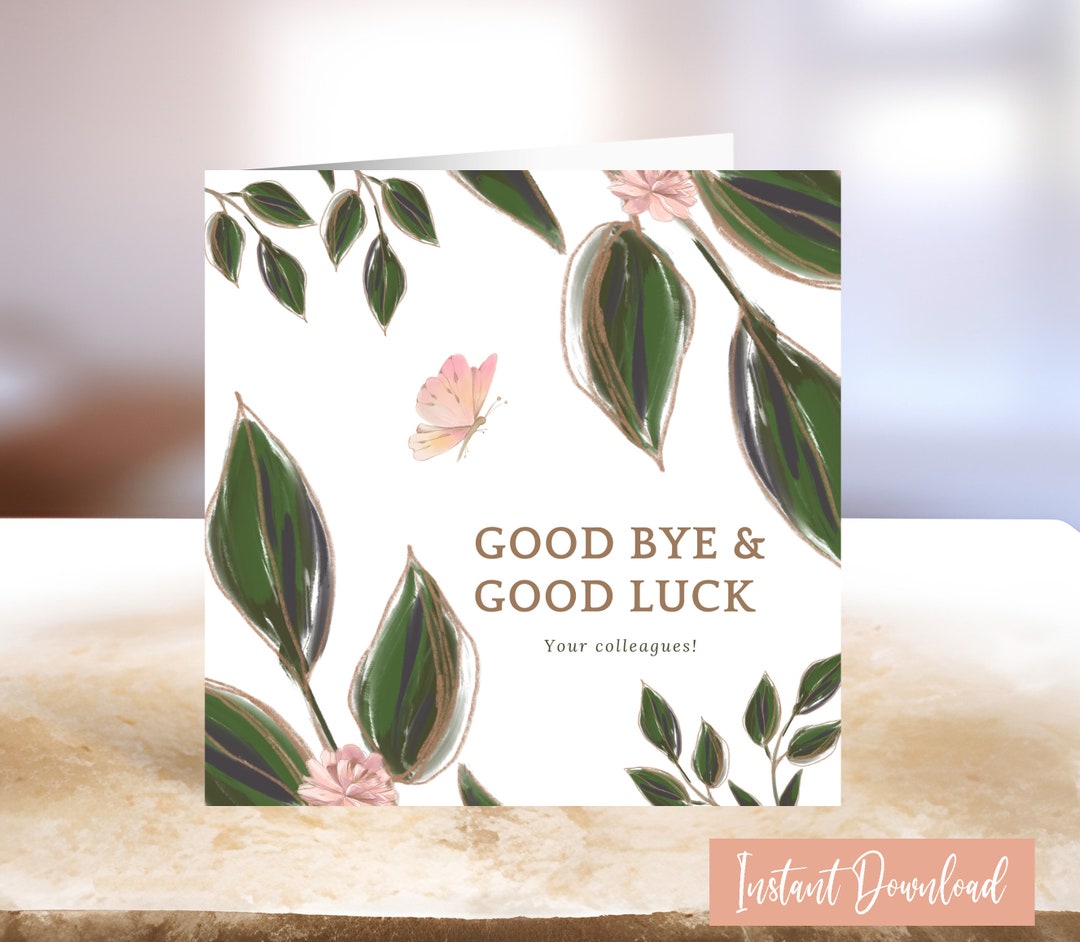 Printable Farewell Card for Coworker/goodbye Card/new Job - Etsy