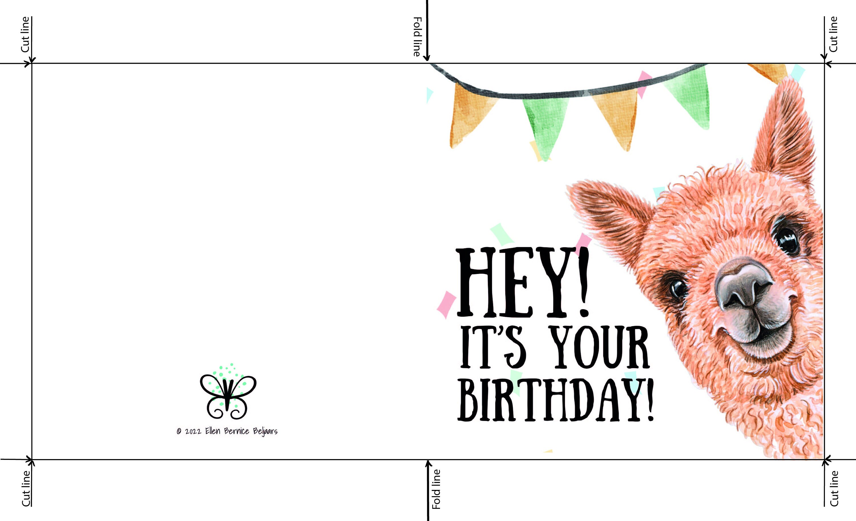 Llama Birthday Card Printable Alpaca Greeting Card Humorous - Etsy UK