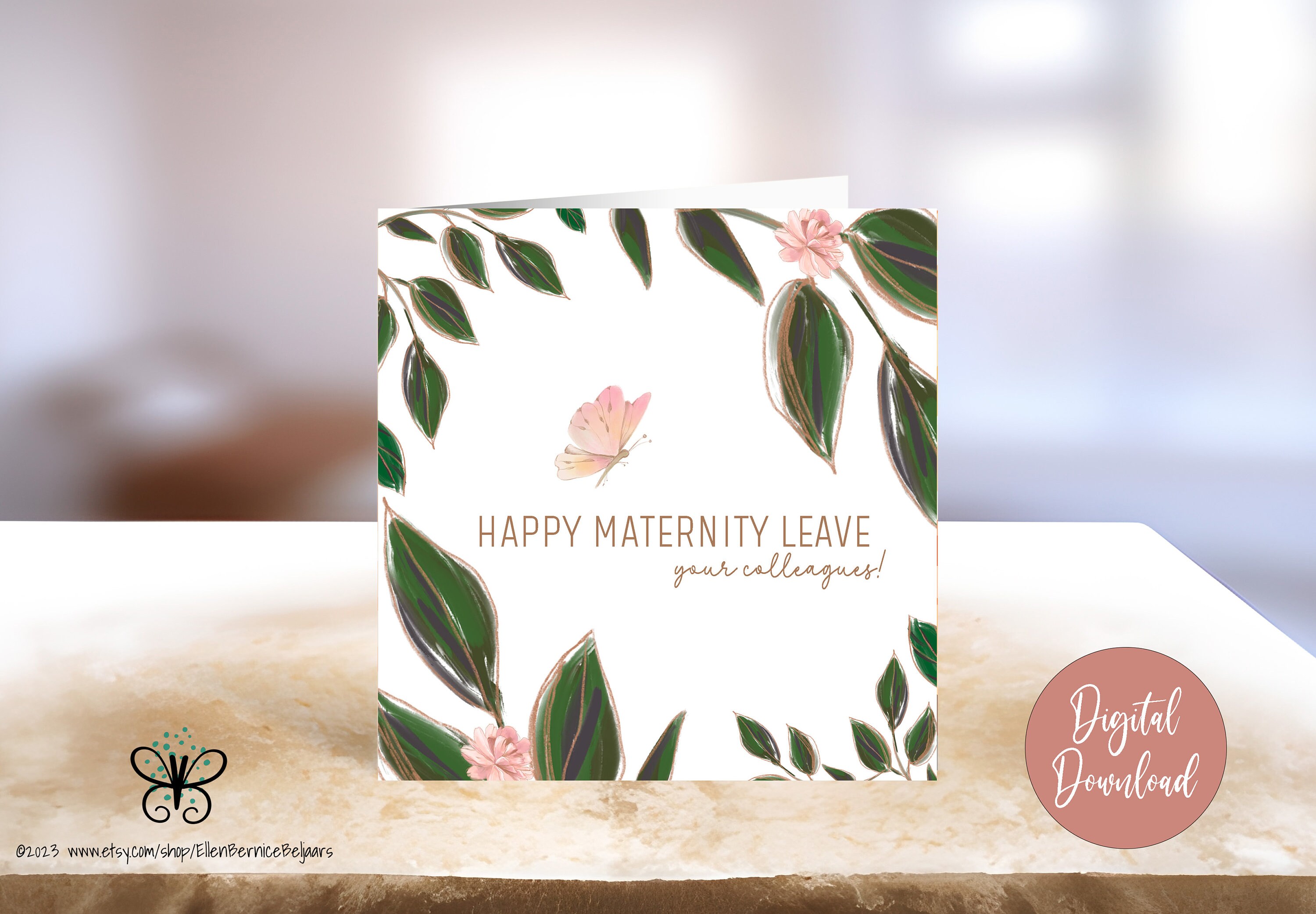 Happy Maternity Leave Card for Pregnant Colleague/ Finishing - Etsy ...