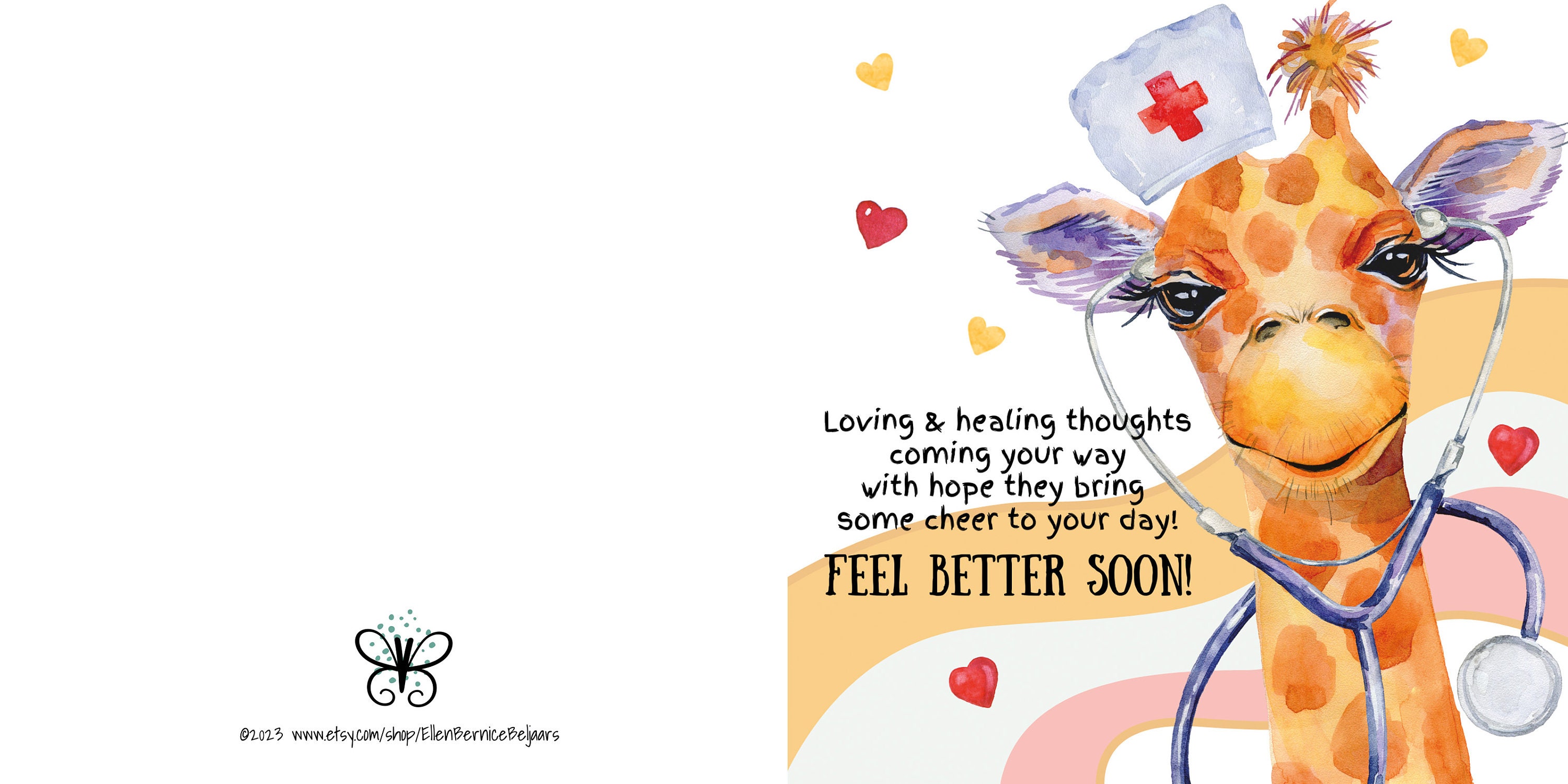 Get Well Soon Card, Digital Best Wishes on Your Recovery Card, Loving ...