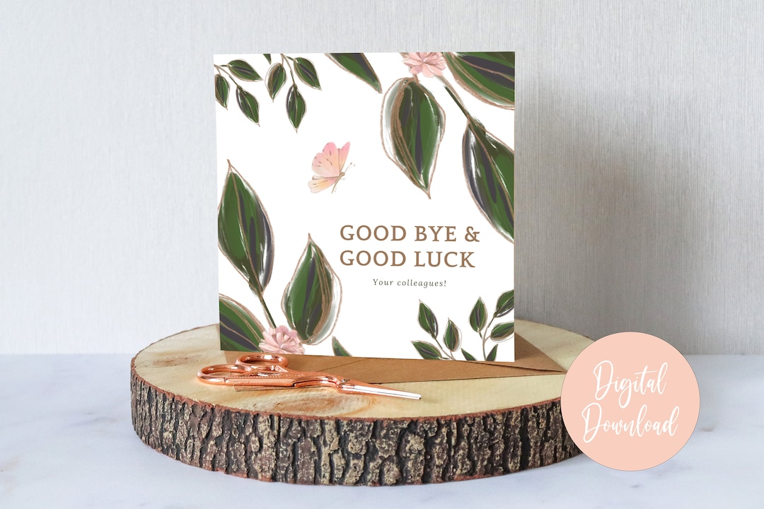 Printable New Job Card/goodbye Card|/farewell Card for Coworker/the ...