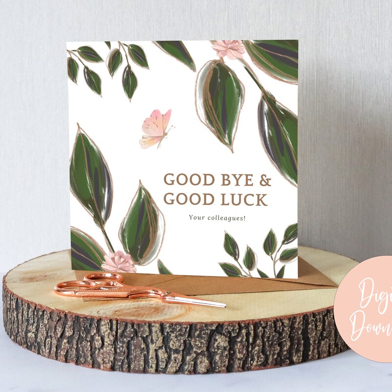 Goodbye Card - Etsy
