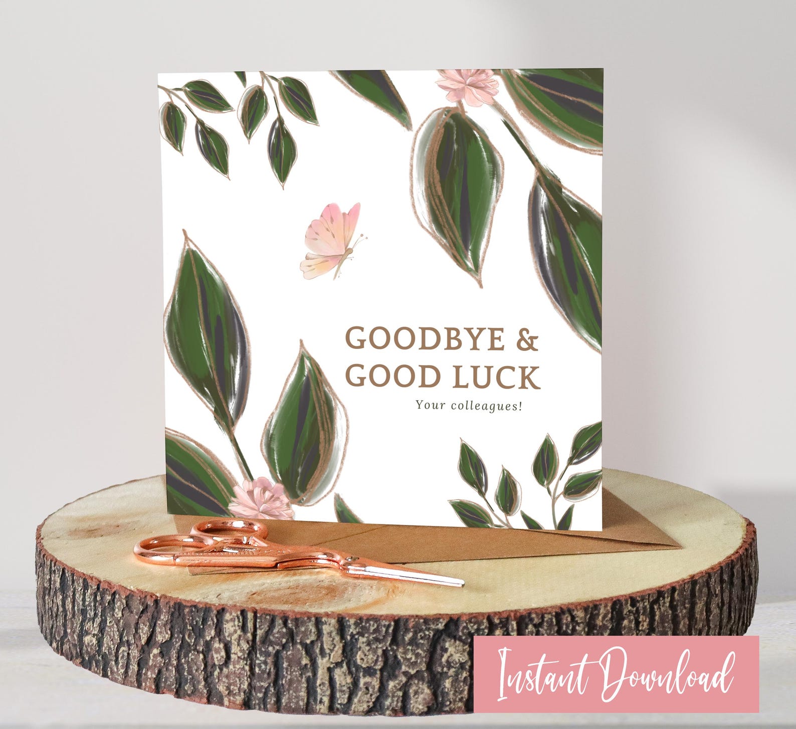 Farewell Card for Coworker Office Congratulations on New Job Goodbye ...