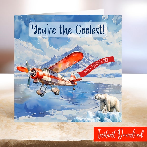 Pilot Fathers Day Card Printable - Etsy