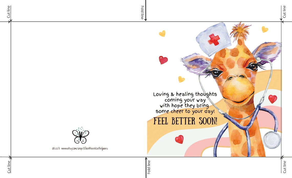 Get Well Soon Card, Digital Best Wishes on Your Recovery Card, Loving ...