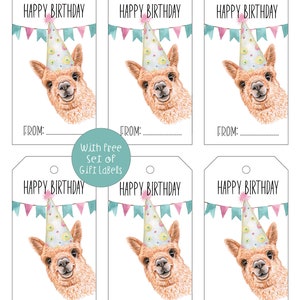 Llama Birthday Card, Printable Alpaca Greeting Card, Humorous Animal ...