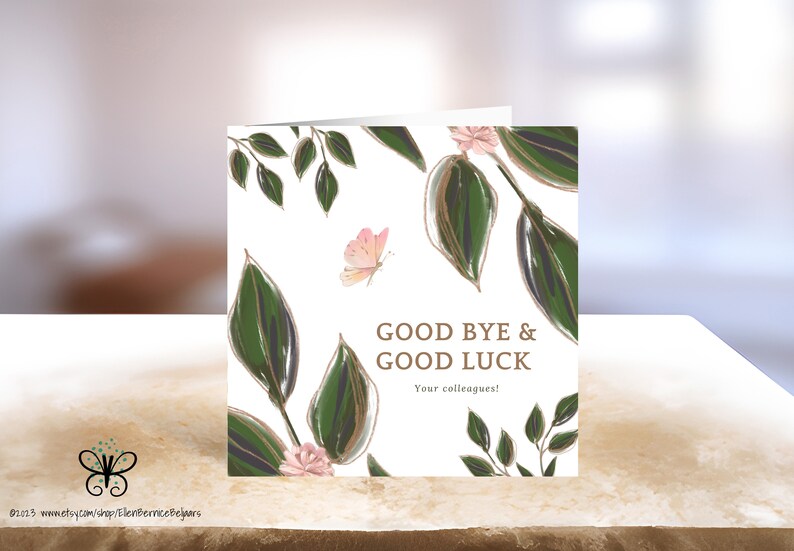 Printable New Job Card/goodbye Card|/farewell Card for Coworker/the ...