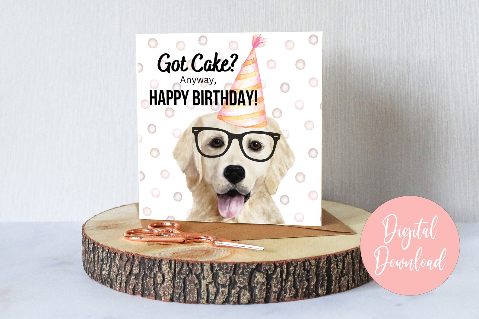 Printable Dog Lover Birthday Card Funny Animal Card Humorous - Etsy
