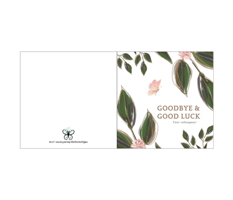 Farewell Card for Coworker Office Congratulations on New Job Goodbye ...