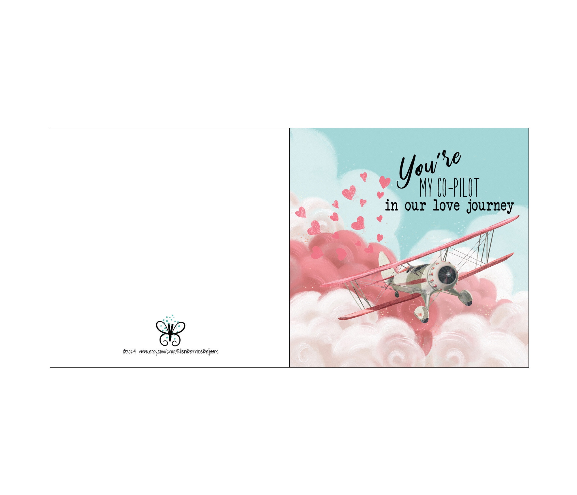 Aeroplane Pun Anniversary Day Card for Pilot Printable Valentine's ...