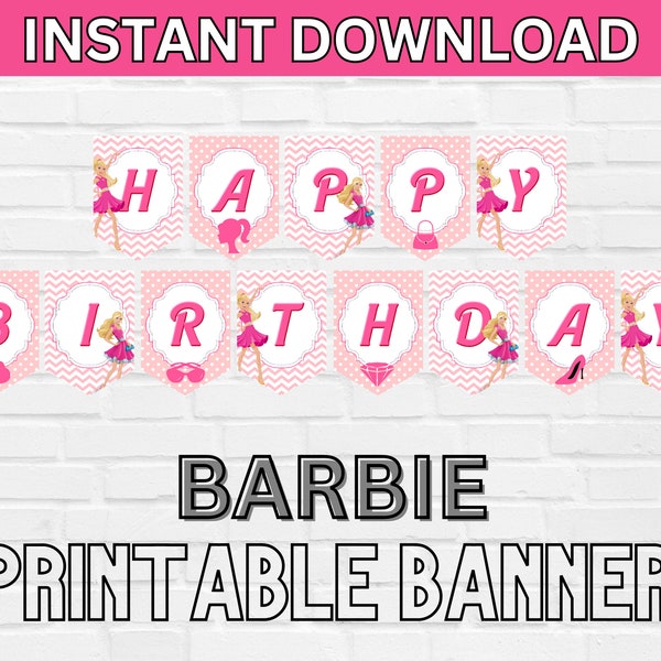 Barbie Banner - Etsy