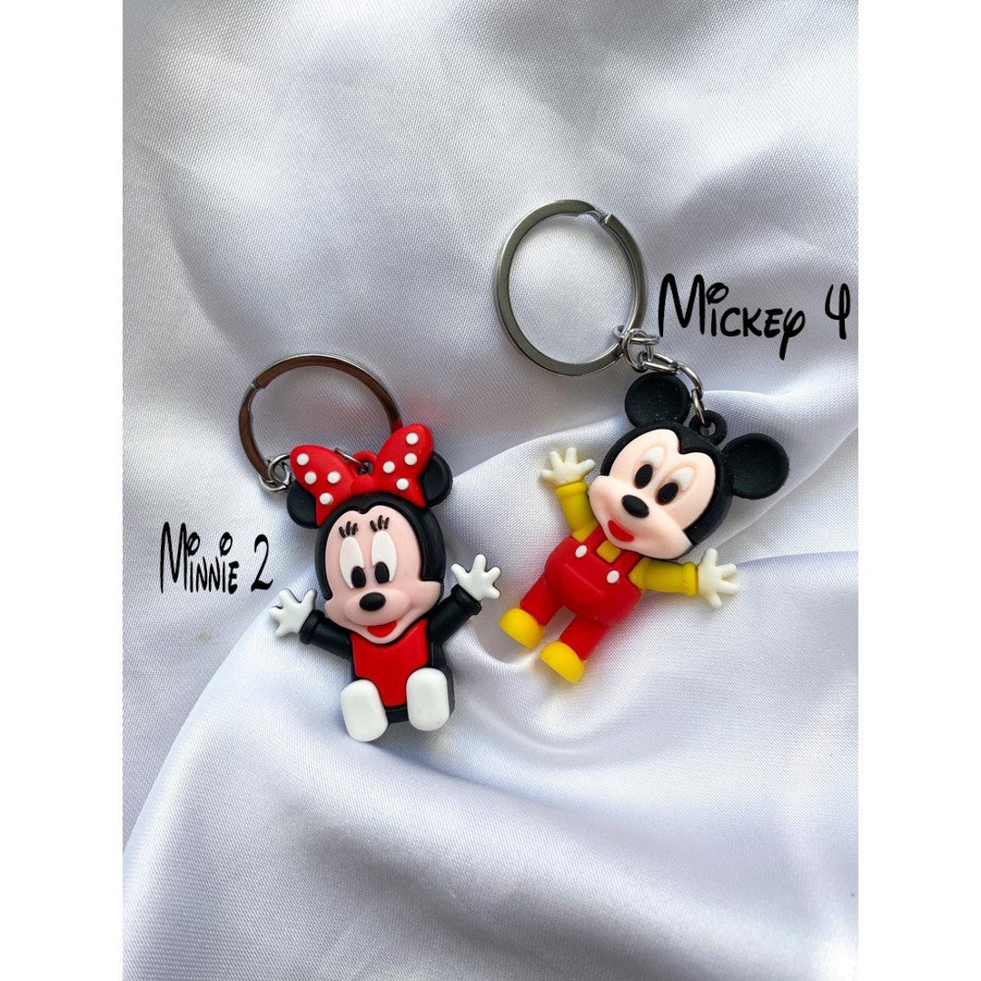 Cute Disney Keychains Mickey PVC Keychains Minnie PVC - Etsy