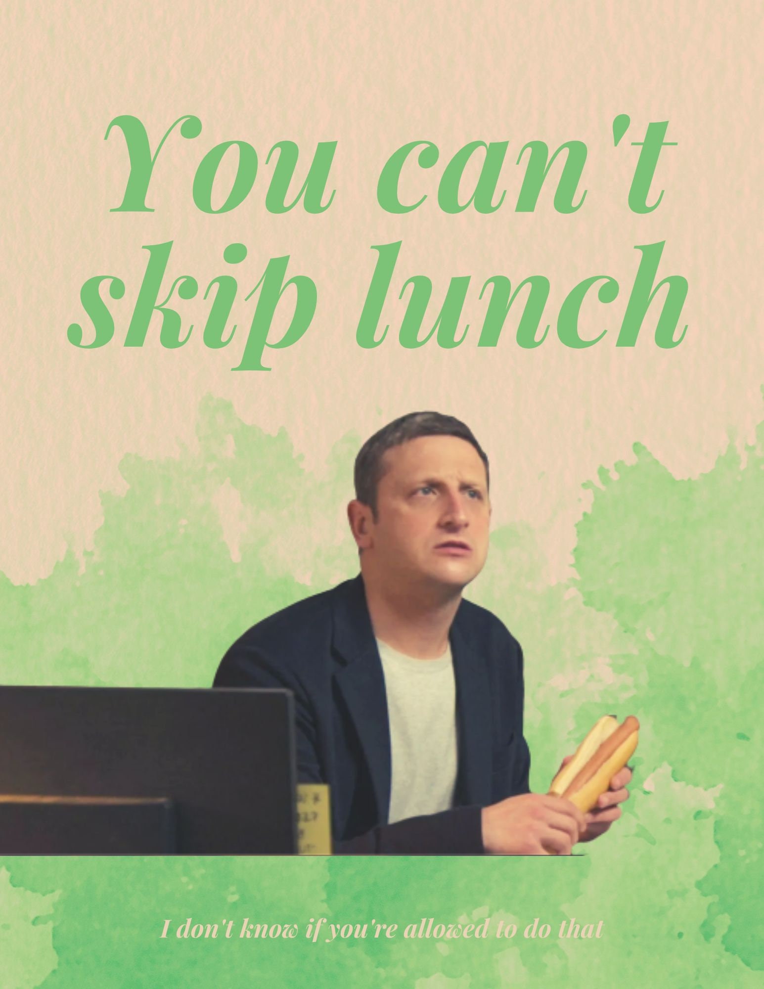 Tim Robinson I Think You Should Leave Poster Set | You Can't Skip Lunch | Set of 3, Multiple ...
