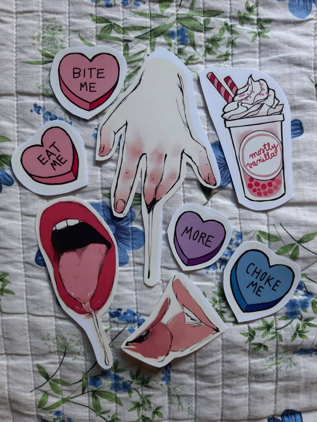 Pink and Wet Sticker Set - Etsy