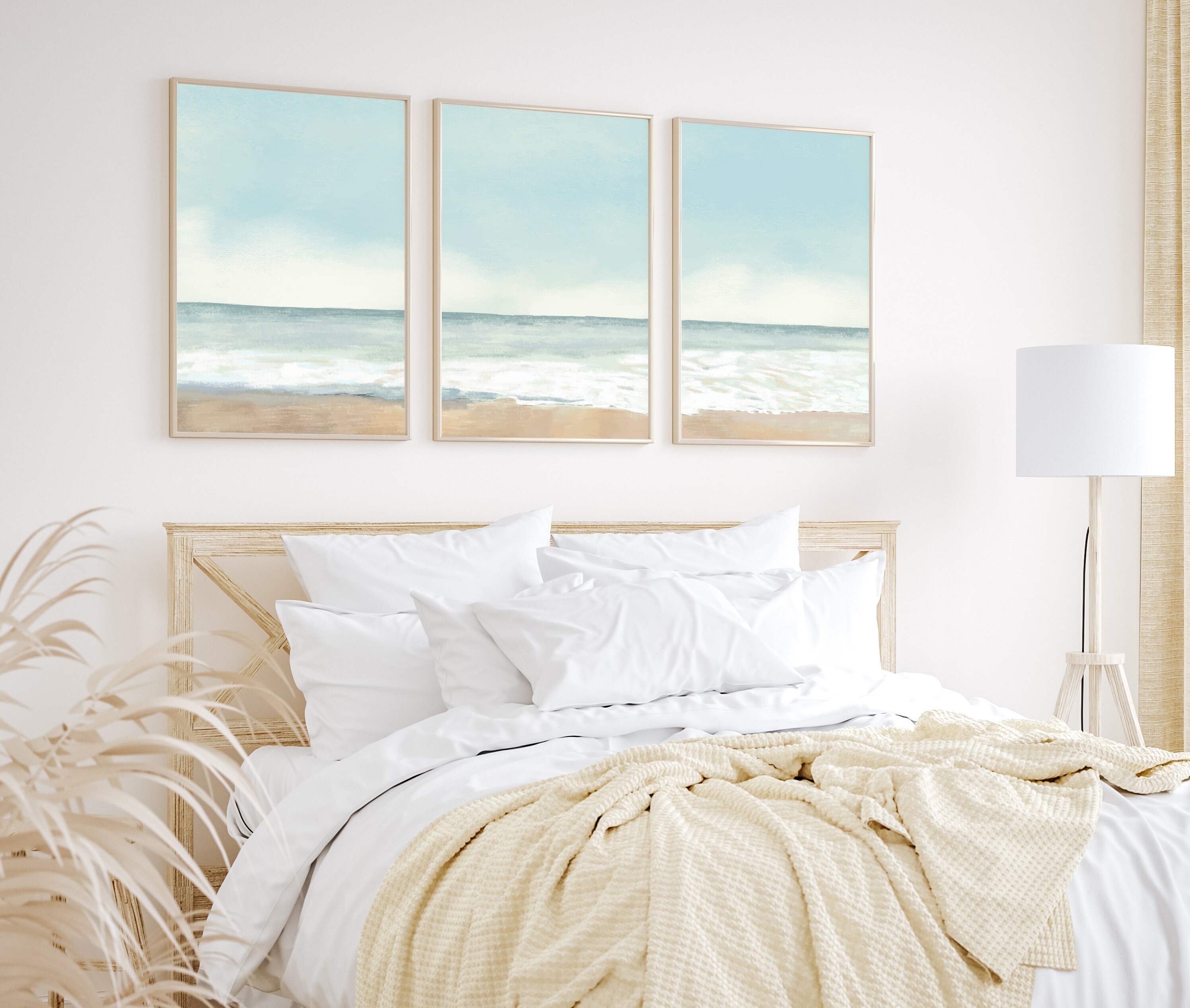 Ocean Wall Art Nautical Decor 3 Piece Wall Art Sea Wall - Etsy