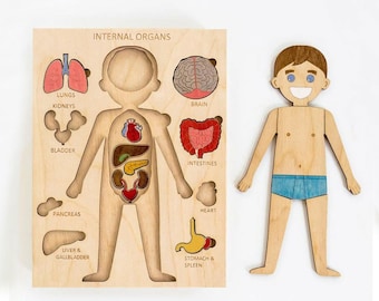 Human Body Puzzle for Kids - Etsy