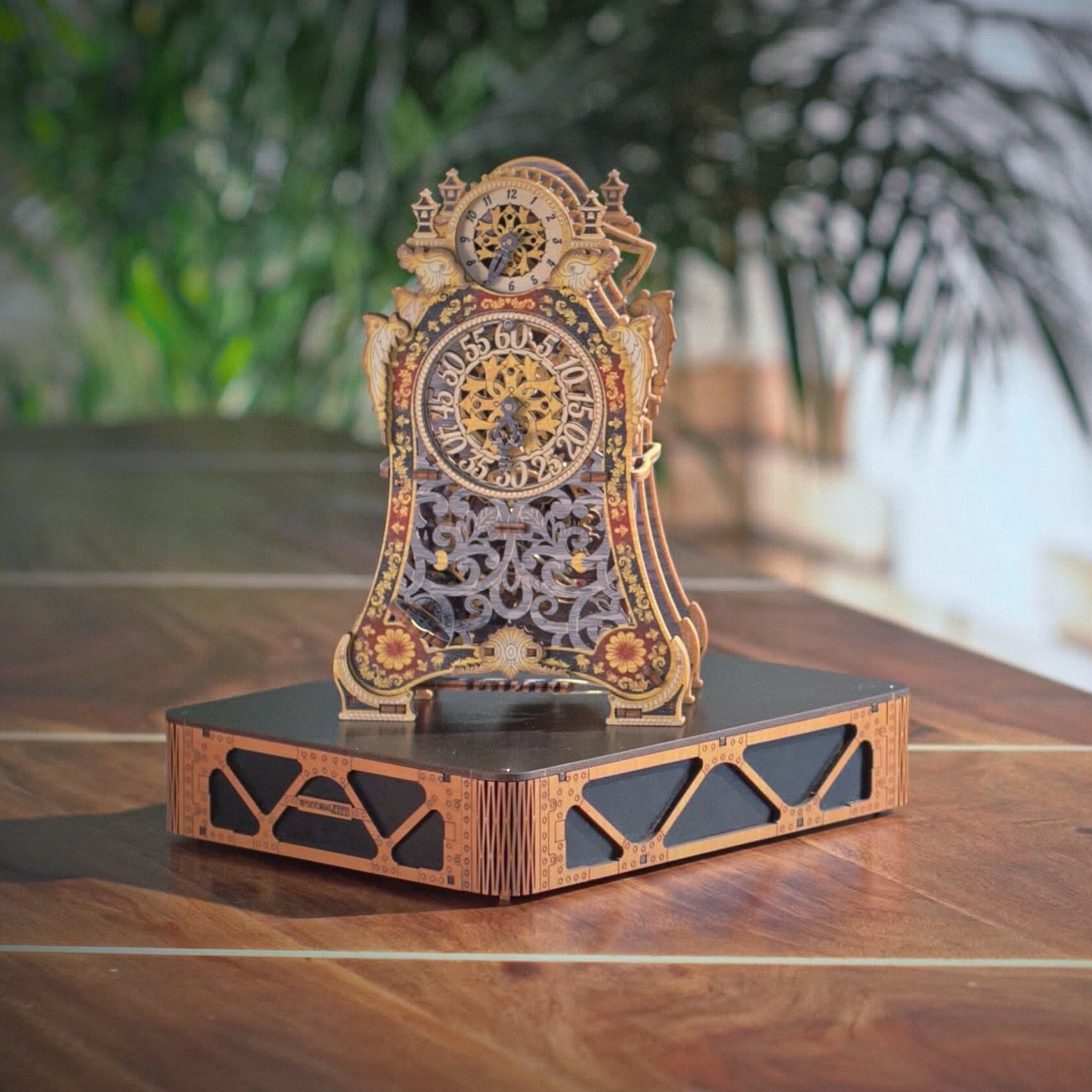 Wooden Puzzle 3D Magic Clock Limited Edition Wooden Mechanical Model ...