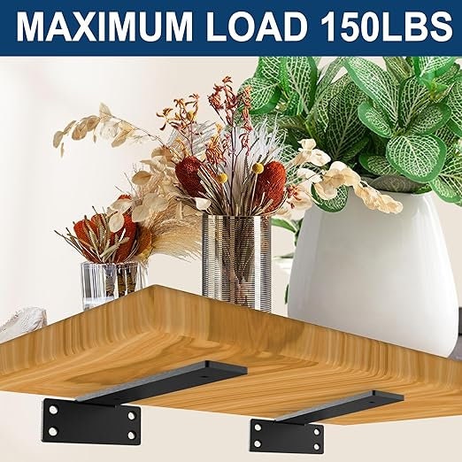 10 Inch Floating Shelf Brackets 6 Pack Heavy Duty Cast Iron - Etsy