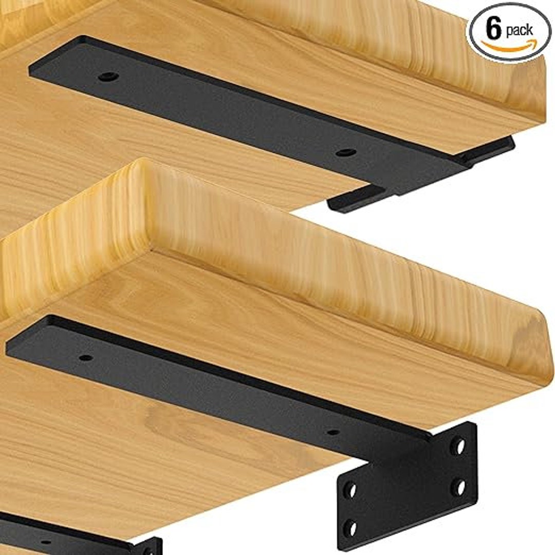10 Inch Floating Shelf Brackets 6 Pack Heavy Duty Cast Iron - Etsy