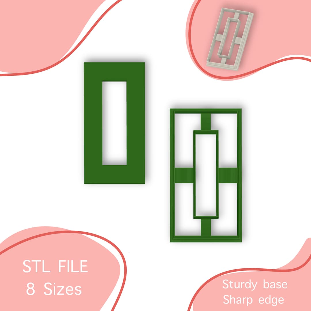 Rectangle Donut Cutter - Donut Clay Cutters - Digital STL File - 8 ...