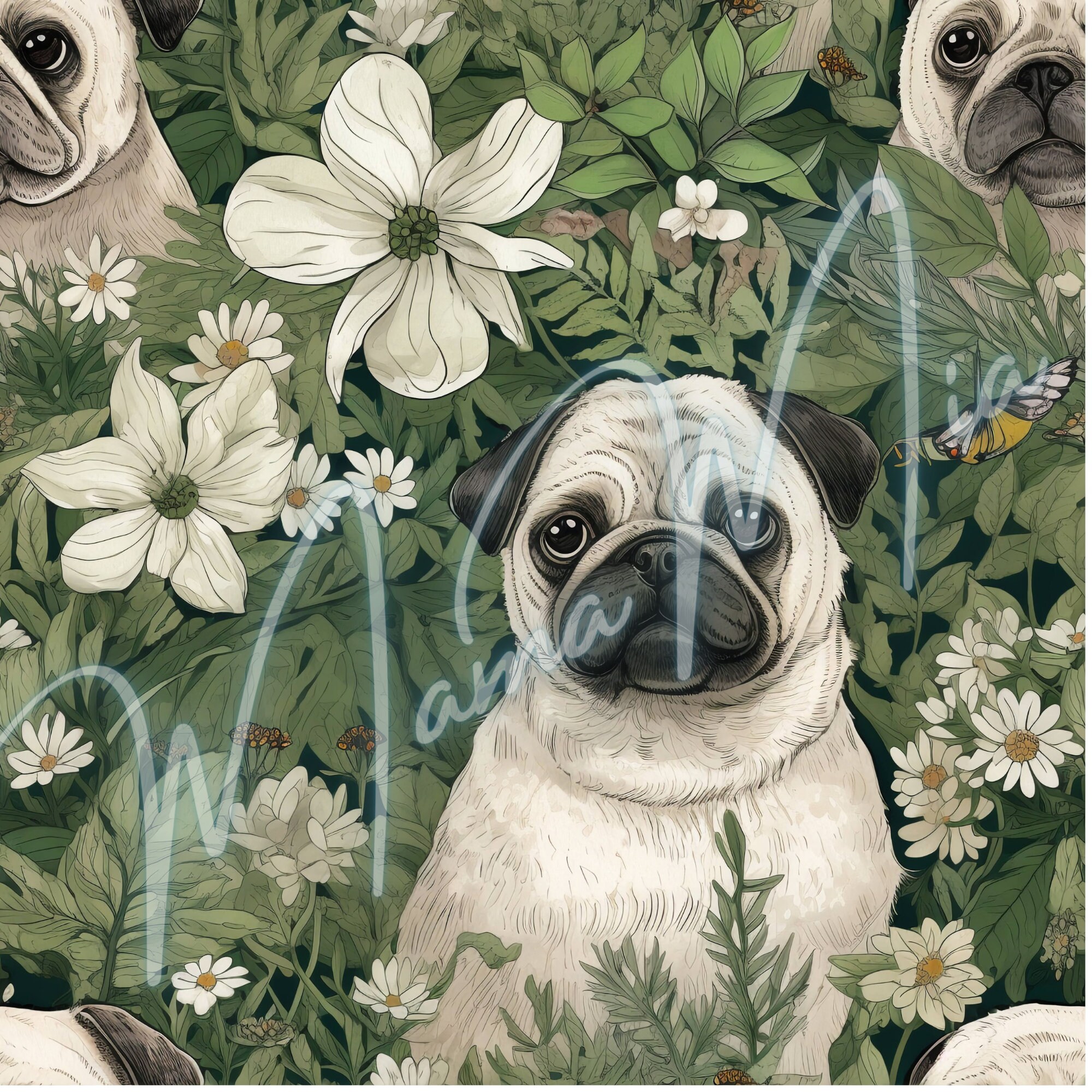 Cute Dogs Seamless Pattern Dogs DIGITAL Paper Commercial Use - Etsy