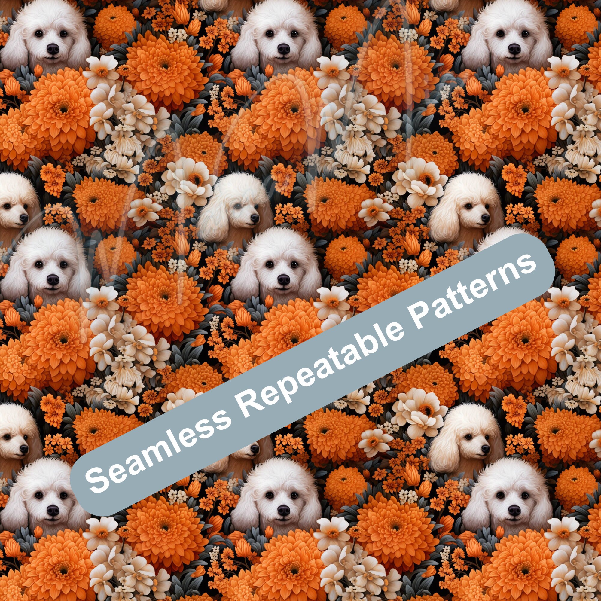 Cute Dogs Seamless Pattern Dogs DIGITAL Paper Commercial Use - Etsy