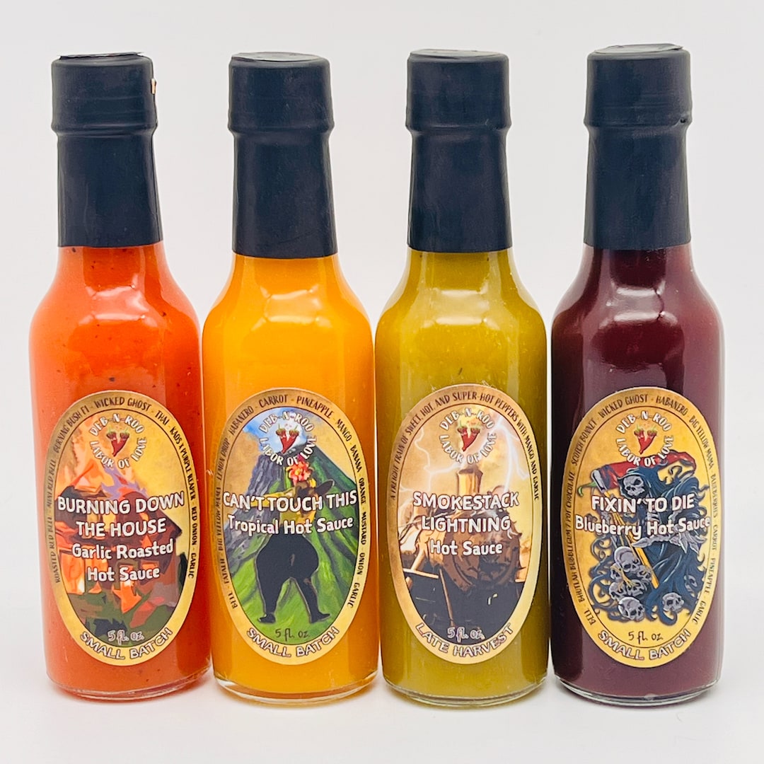 Deb-n-roo Labor of Love HEAT MISER 4-pack 2023 Hot Sauces - Etsy