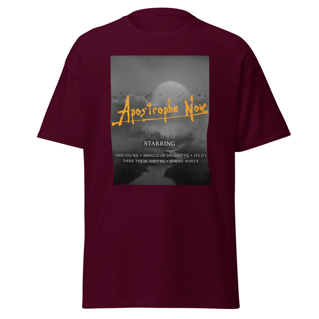 Apostrophe Now Black/white Men's Classic Tee - Etsy