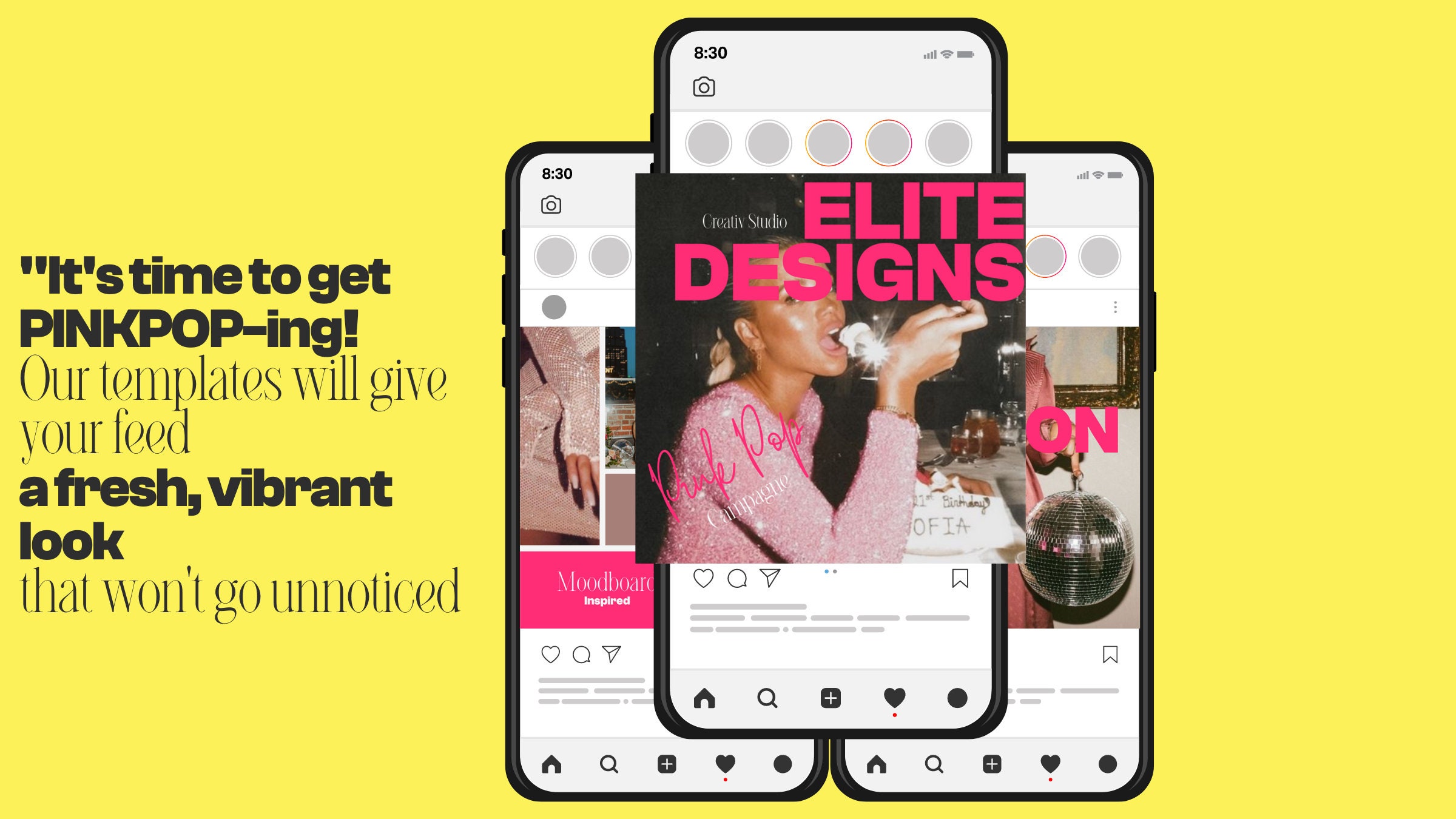 22 Bold Instagram Templates | Creative Instagram Templates | Instagram ...
