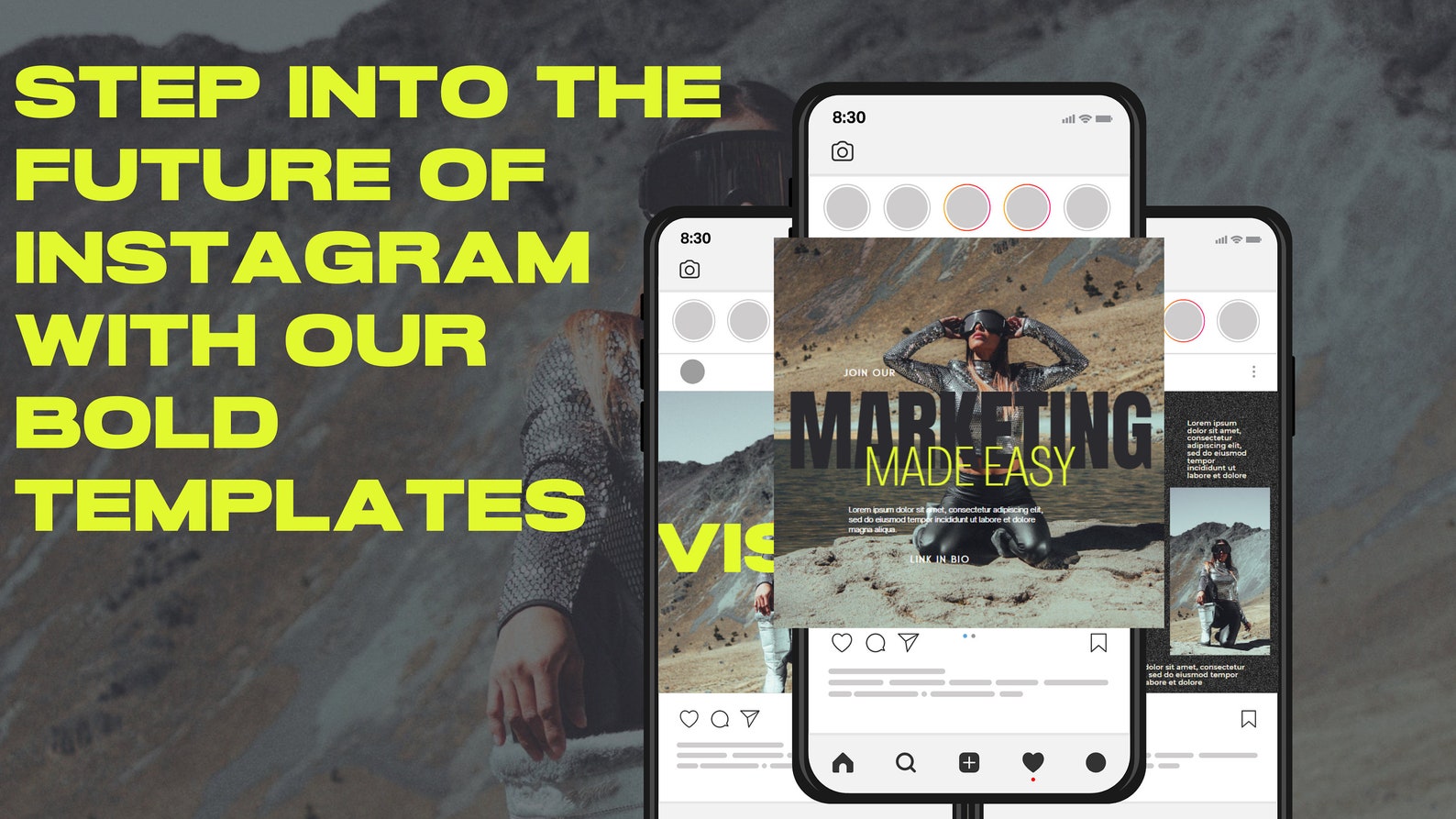 20 Bold Instagram Templates Canva Editable Instagram Template Canva ...
