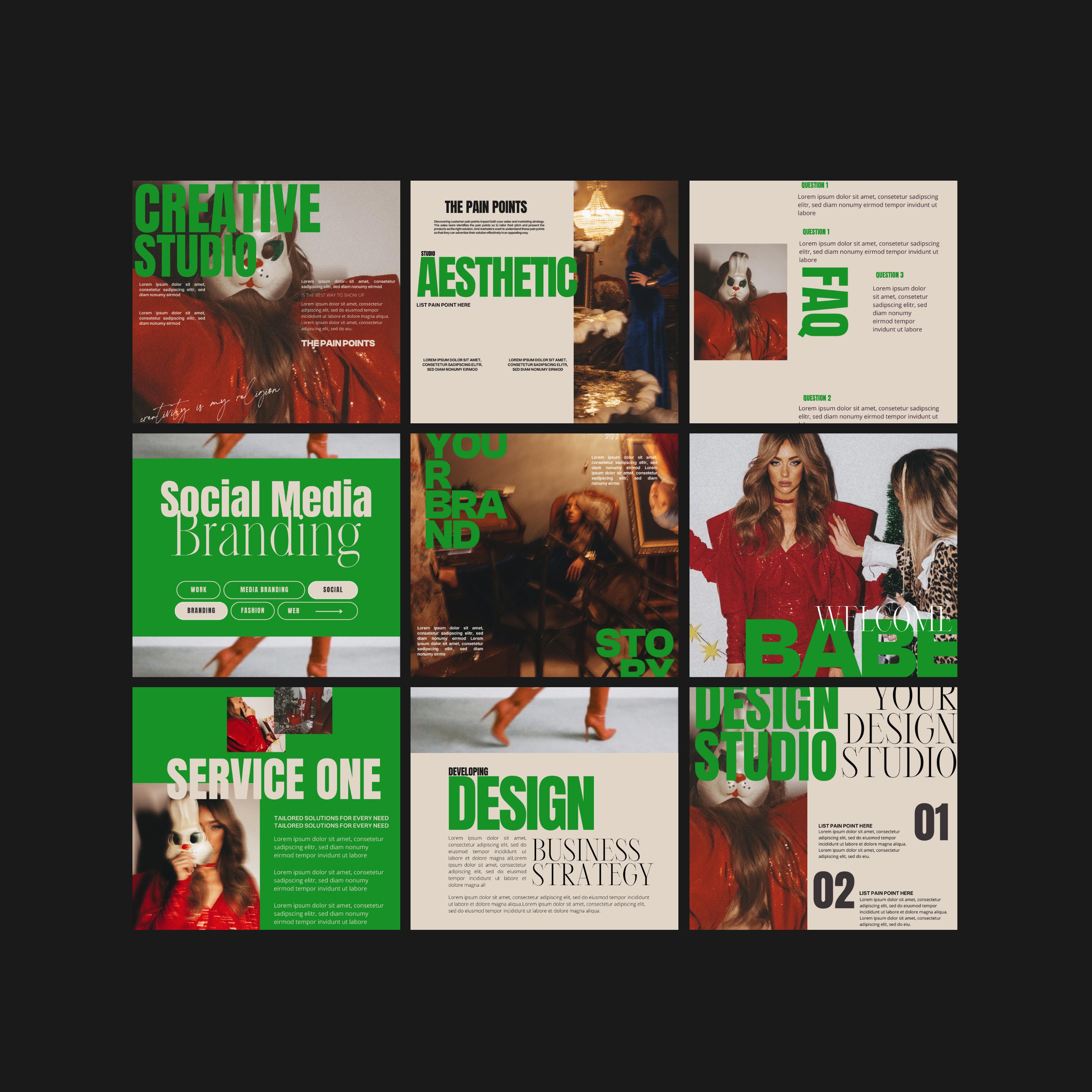 Bold Instagram Templates | Creative Instagram Templates | Instagram ...